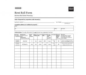 11+ Rent Roll Template Editable Free Download [Word, PDF]