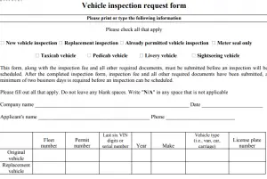 7+ Vehicle Inspection Form Template Download [Uber, Lyft]