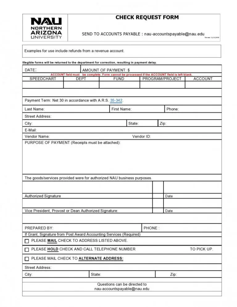 11+ Check Request Form Template Download [PDF, Excel]