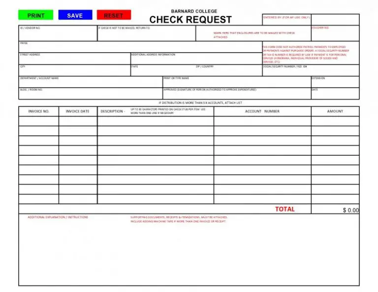 11+ Check Request Form Template Download [PDF, Excel]