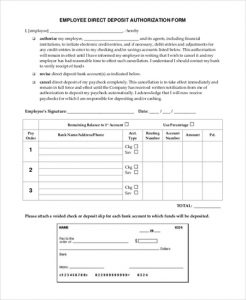 7+ Quickbooks Direct Deposit Form Free Download [Word, PDF]