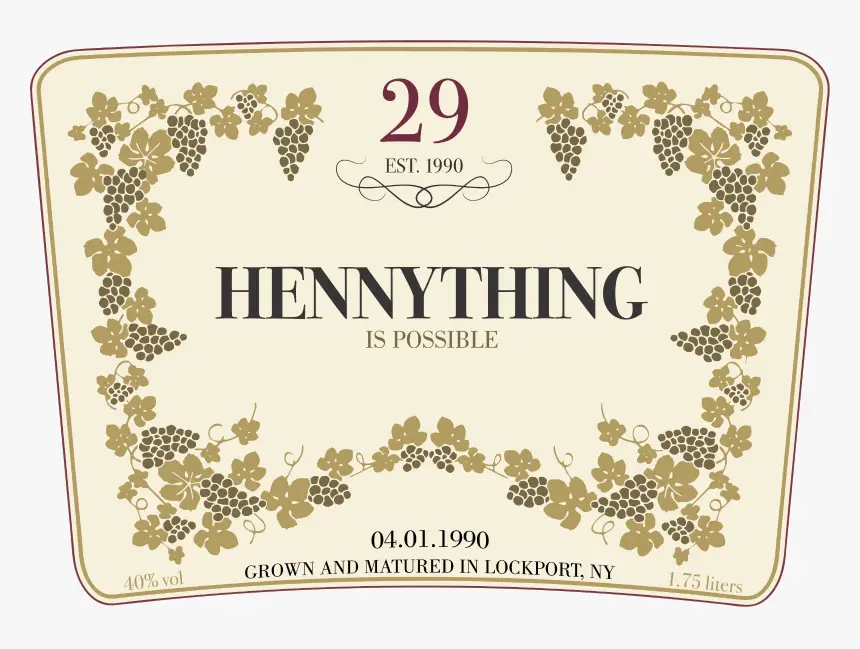 Printable Hennessy Label Printable Templates