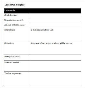 13+ FREE Lesson Plan Template EDITABLE [Word, PDF, Doc]