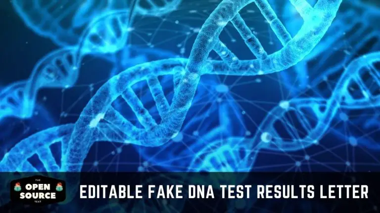 7+ EDITABLE Fake DNA Test Results Letter Free [Word, PDF]