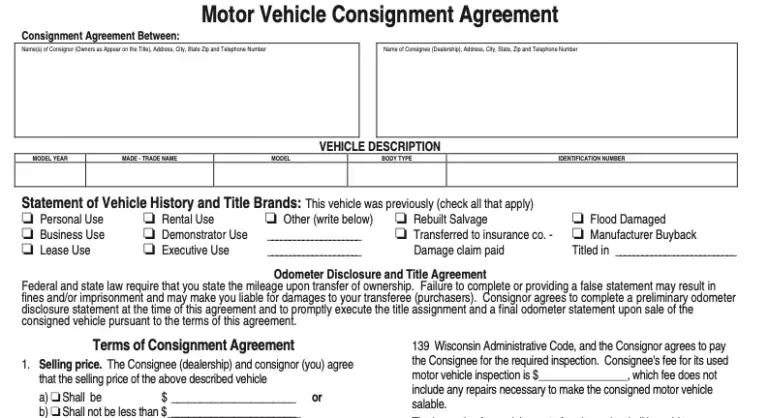 11+ Printable Vehicle Purchase Agreement Templates [Free Download]
