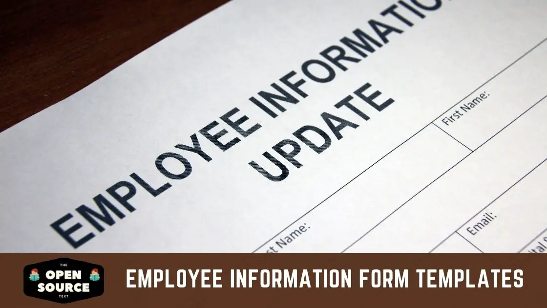 13+ Employee Information Form Templates Download [Word, PDF, Excel]