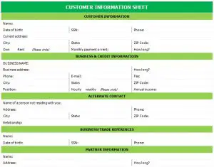 13+ Client Information Sheet Template FREE [Word, PDF, Excel]