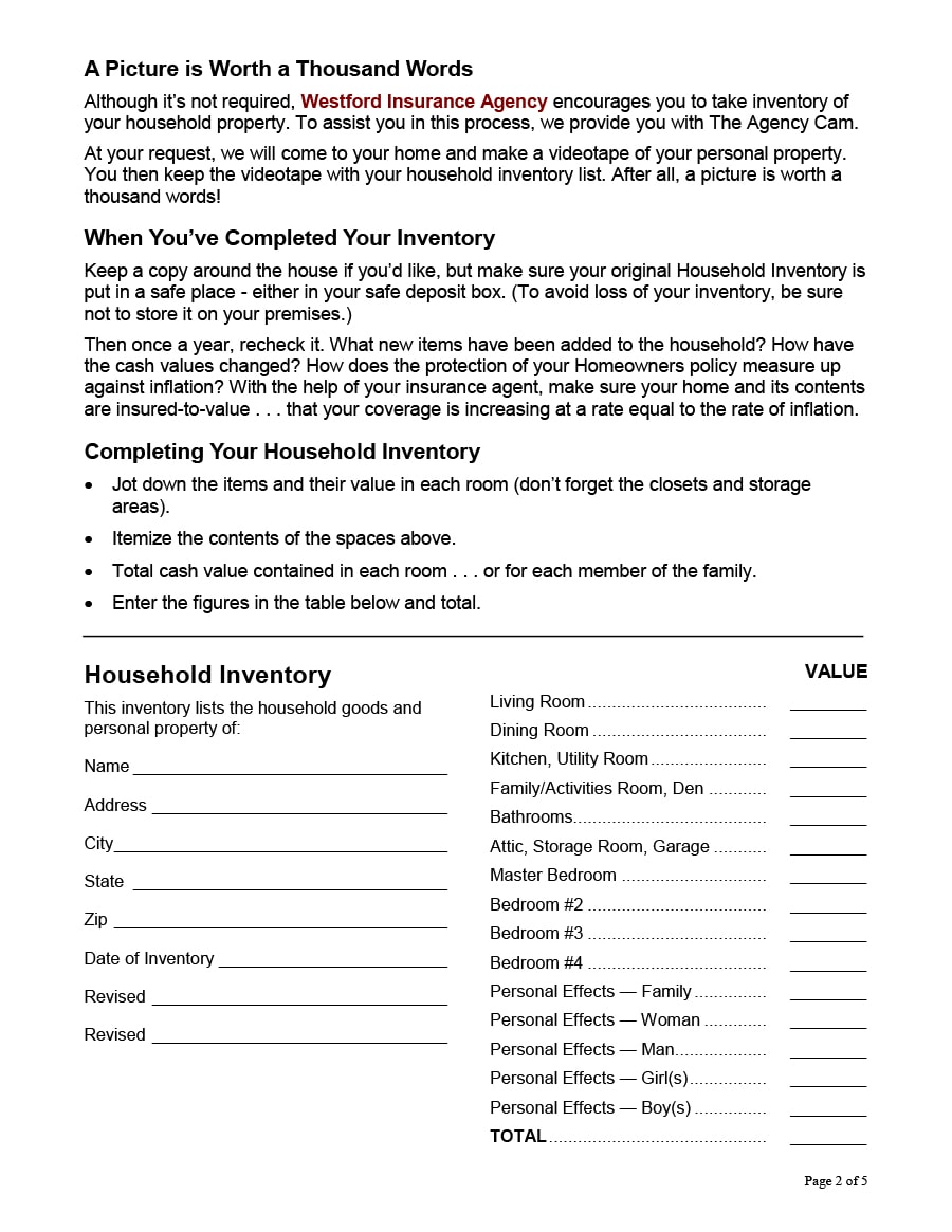 15+ Inventory List Template FREE Printable [Word, PDF, Excel]