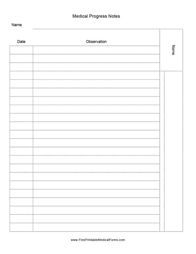 9 Progress Note Template FREE Download Word PDF 