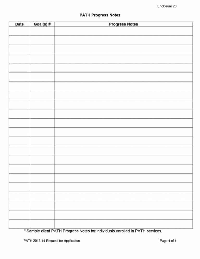 9 Progress Note Template FREE Download Word PDF 